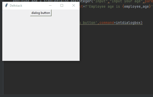 Tkinter SimpleDialog Module Delft Stack